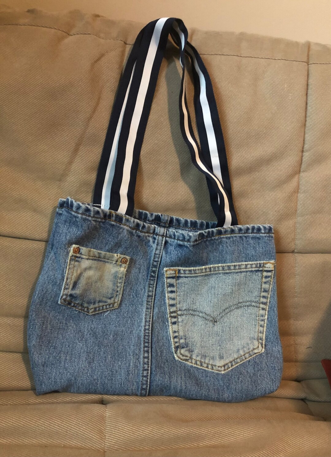 Homemade Jean Purse Made From a Pair of Levis Jeans - Etsy