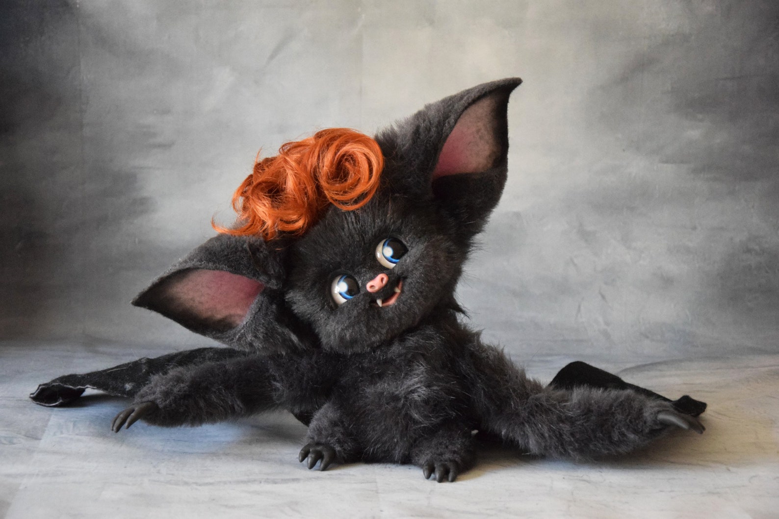 Dennis Baby Bat Fantasy creatures & pets toys from faux fur | Etsy