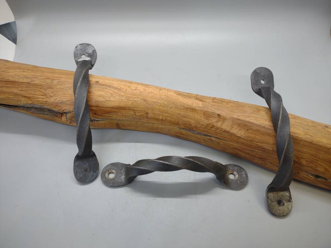 Hand Forged Twisted Drawer Pulls With Free Shipping - Etsy