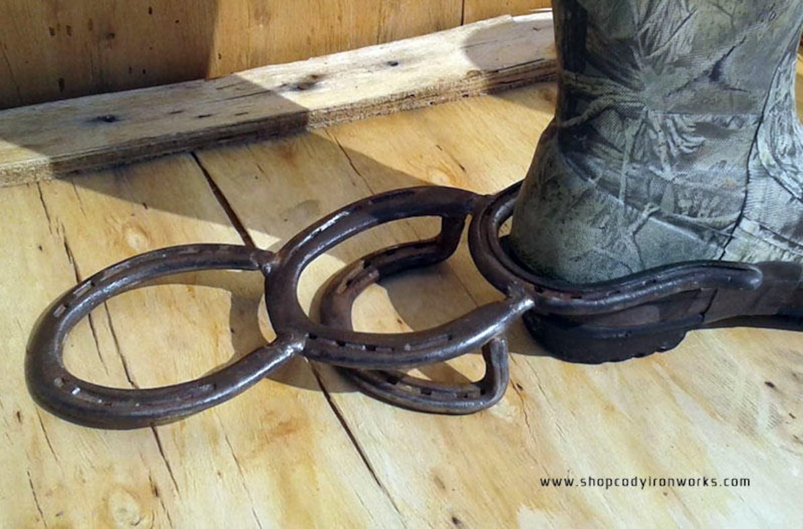 Hand Made Custom Boot Jack From Upcycled Horseshoes FAST and - Etsy