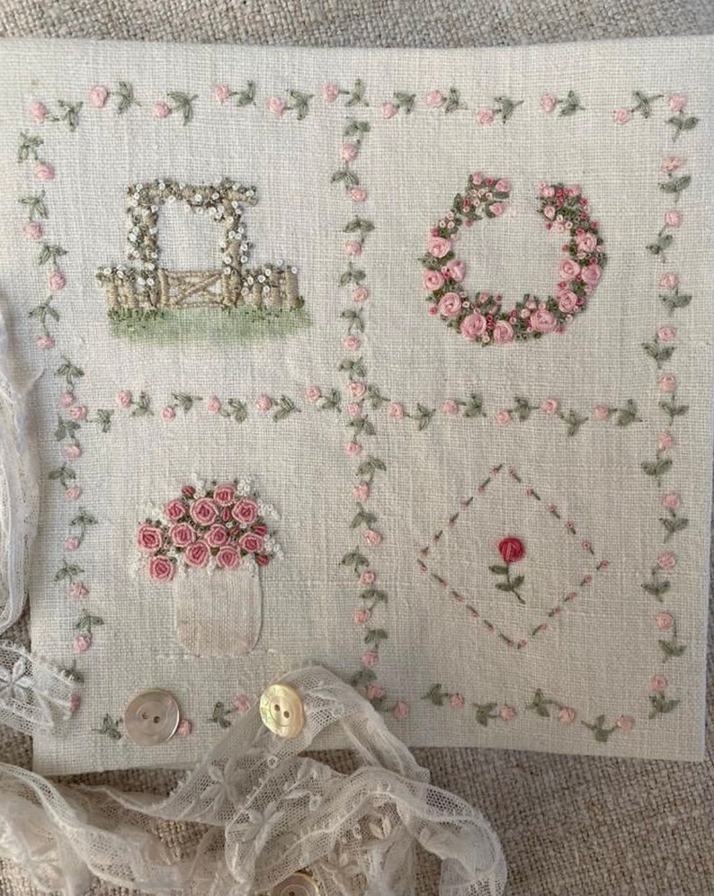 Everything is Coming up Roses Pdf Embroidery Pattern - Etsy