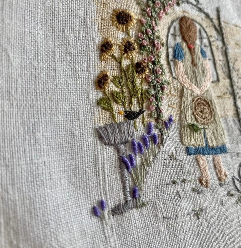 The Gardener PDF Embroidery Pattern - Etsy