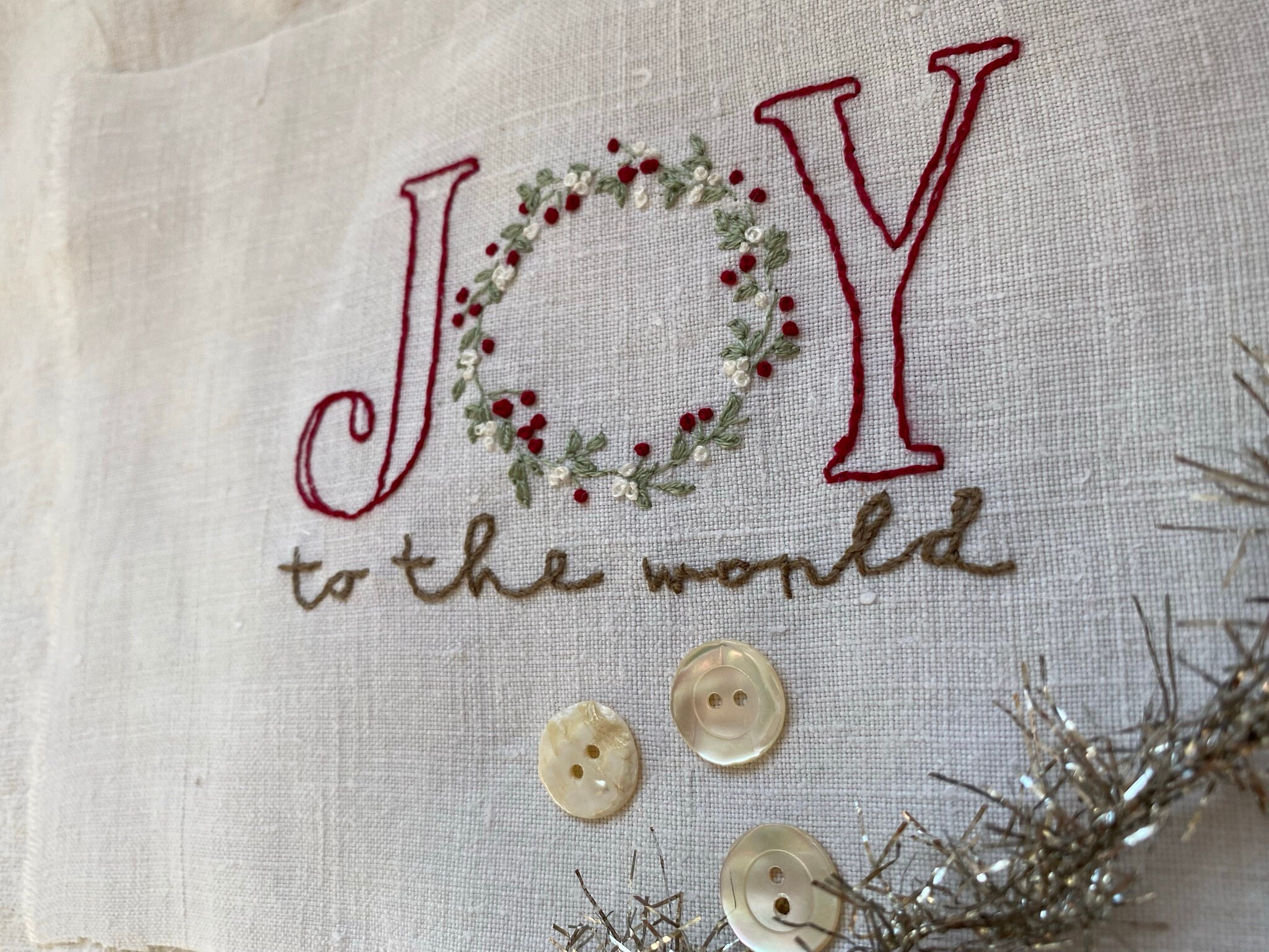 Joy to the World PDF Embroidery Pattern | Etsy