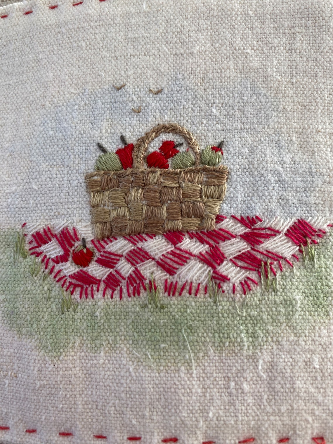 Apples in a Basket Pdf Pattern - Etsy