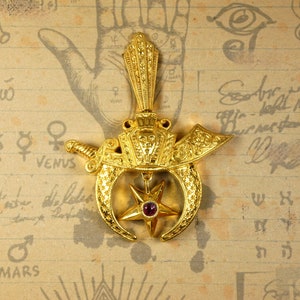 Masonic Pendant, Masonic Symbol, 14K Gold Pendant, Big, Heavy, Massive ...