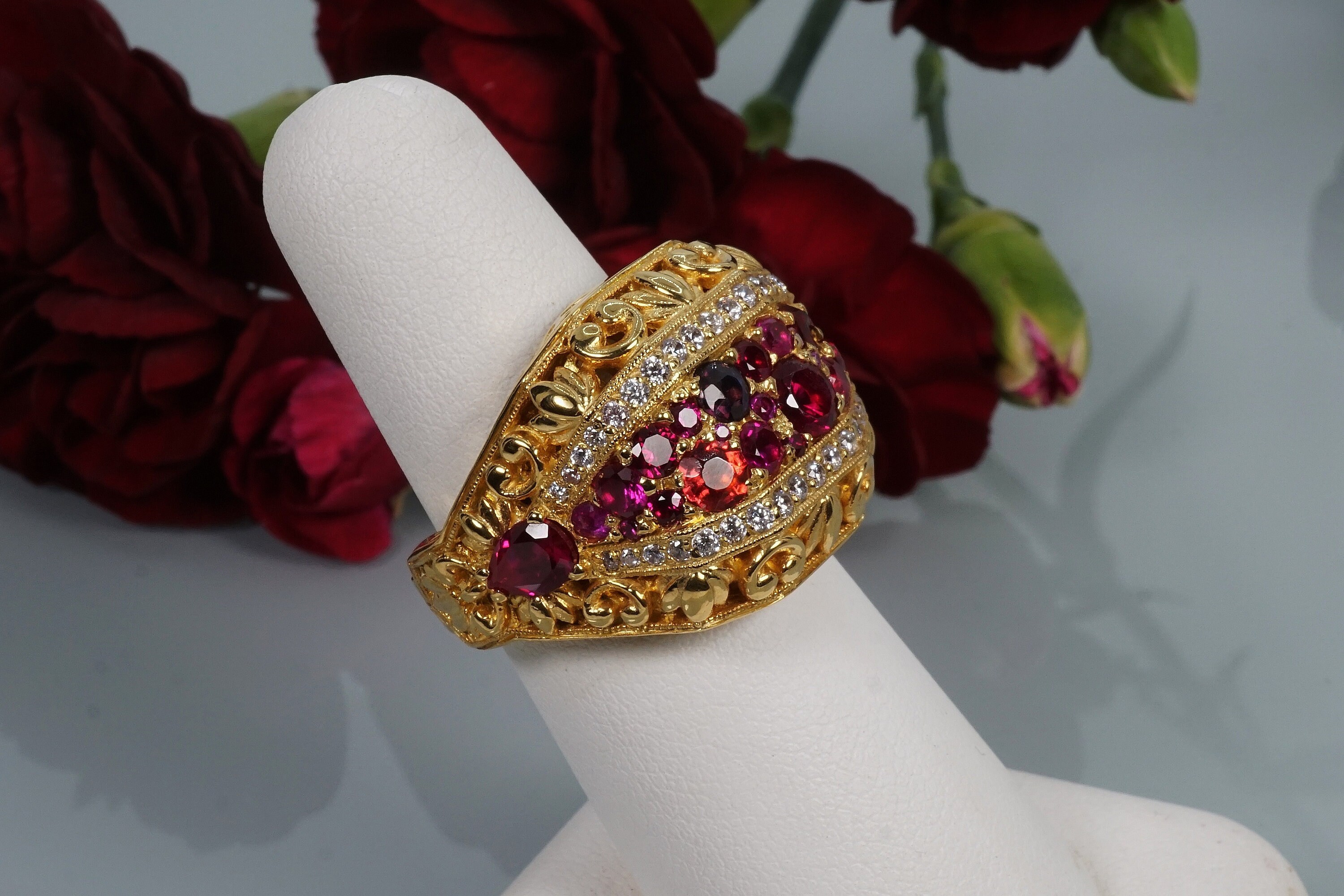 Oversize Ring Big Cocktail Ring Large Heavy Ring Art - Etsy