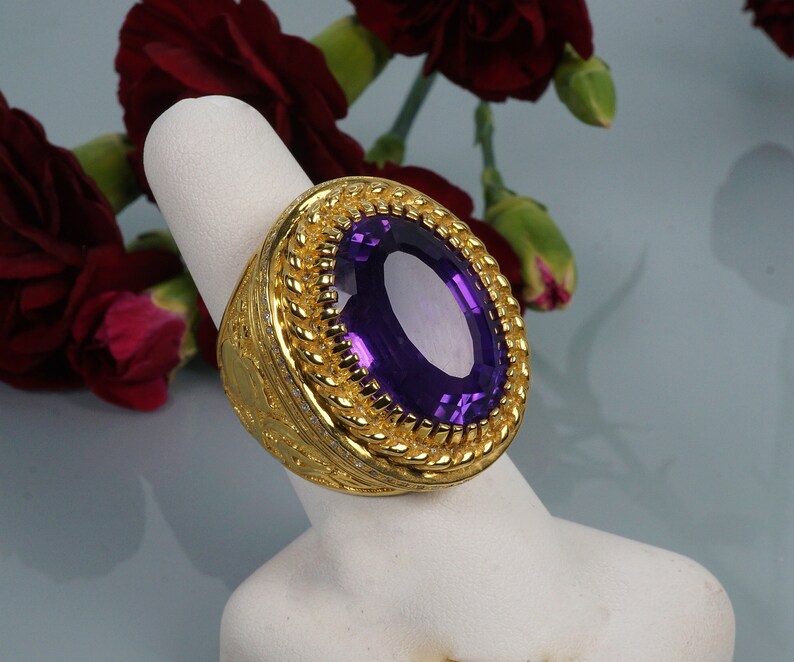 Oversize Ring Very Big Ring Large Heavy Ring - Etsy