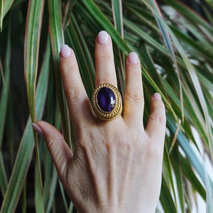 Oversize Ring – Very Big Ring – Large Heavy Ring – Gold-diamond Bishop ...
