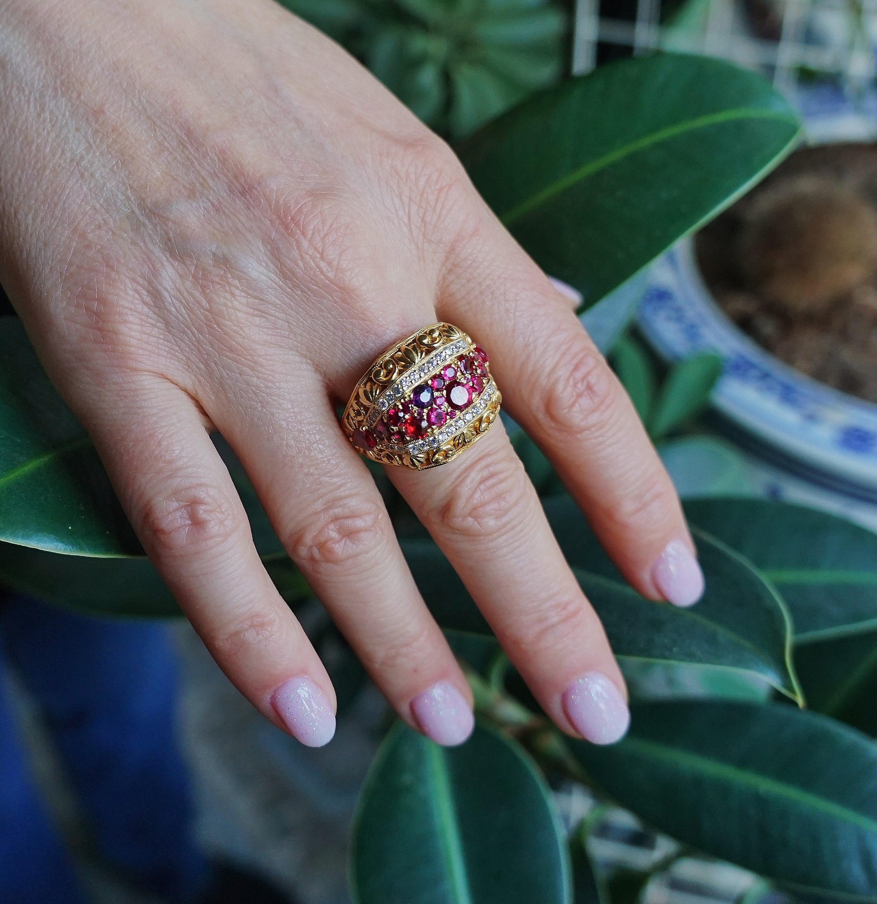 Oversize Ring Big Cocktail Ring Large Heavy Ring Art - Etsy