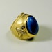 Babylon Ring - Assyrian Ring - Lapis Lasuli Ring - Ancient Ring - 14K ...