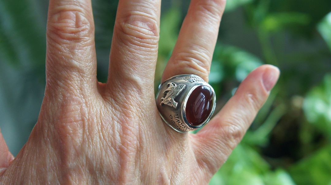 Ancient Ring - Babylon Ring - Assyrian Ring - Carnelian Ring - Museum ...