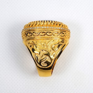 Oversize Ring – Very Big Ring – Large Heavy Ring – Gold-diamond Bishop ...