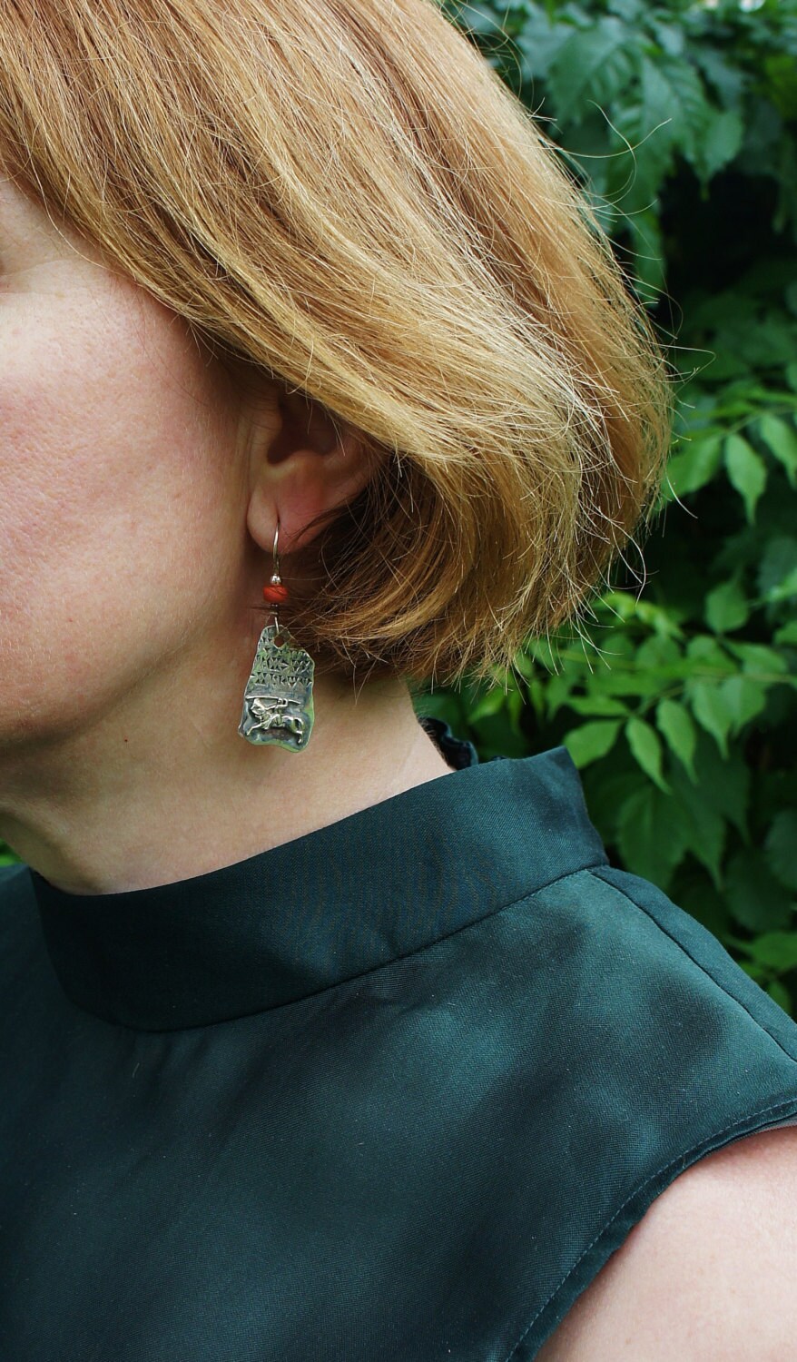 Ancient Earring - Babylon Earring - Assyrian Earring - Sterling Silver ...