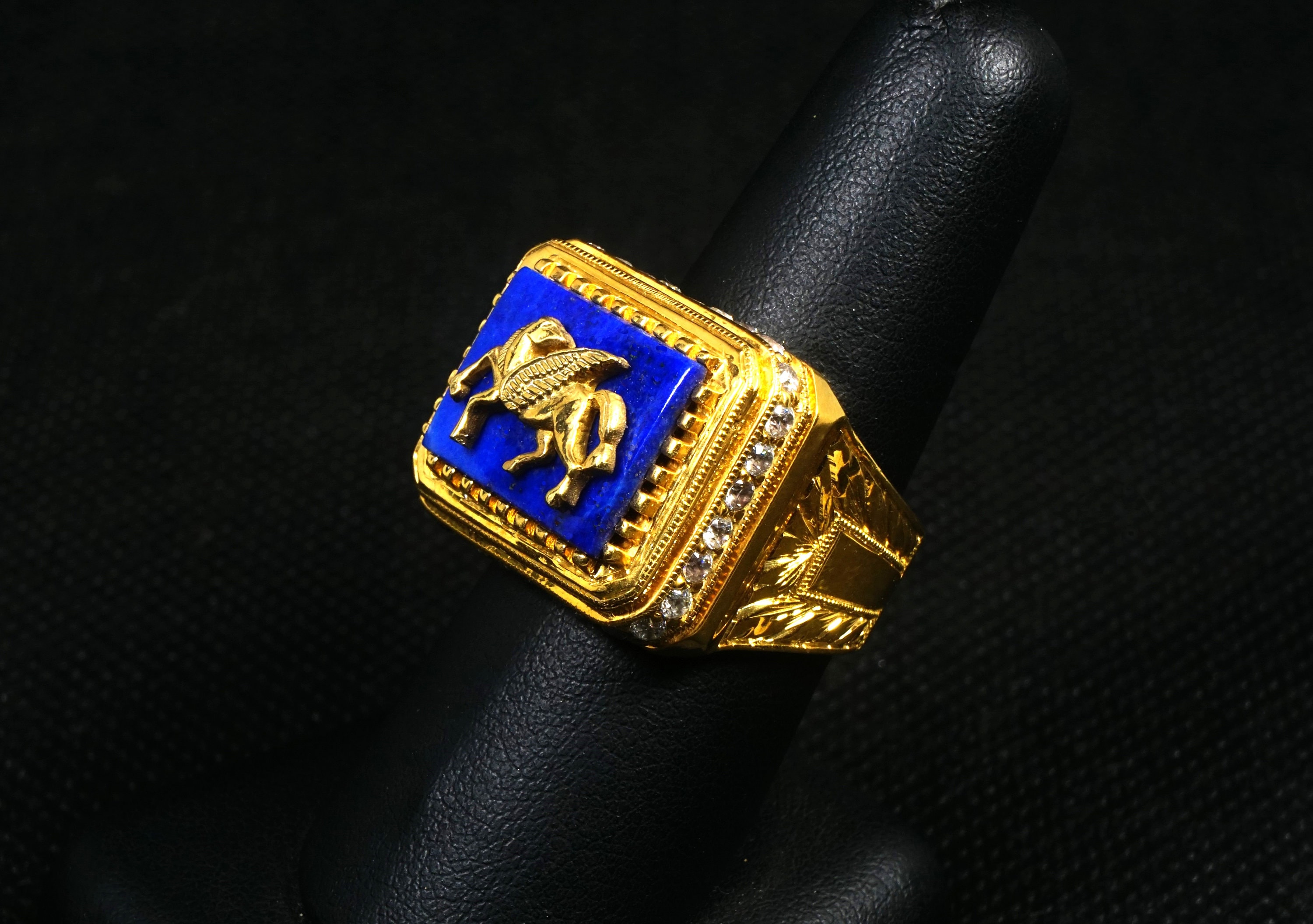Babylon Ring - Assyrian Ring - Lapis Lasuli Ring - Ancient Ring ...