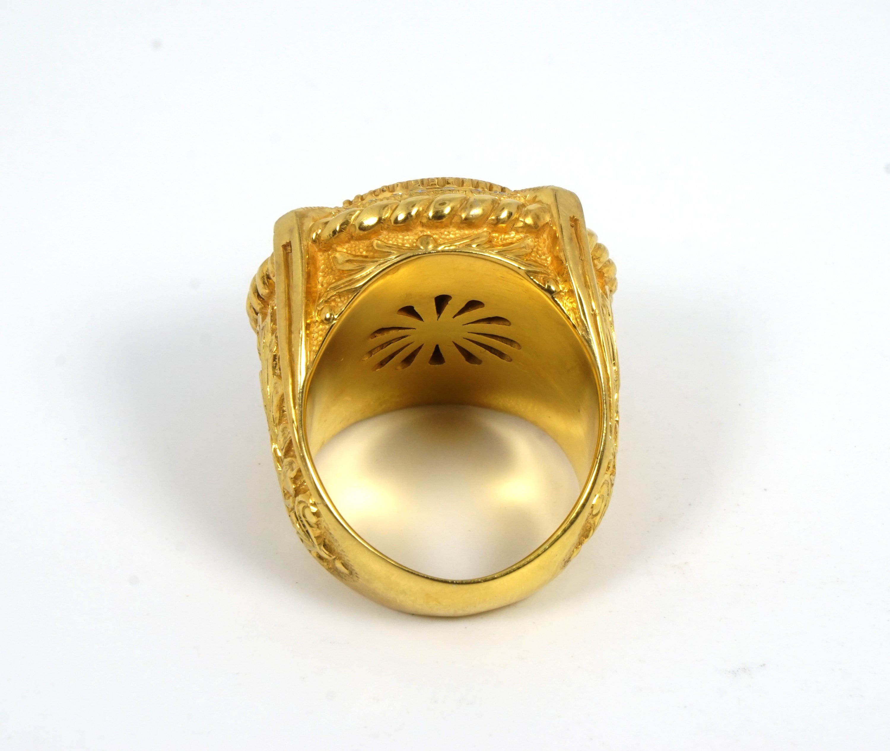 Big Men's Ring, Heavy Ring, Round Ring, Personalized Men's Ring,empire ...