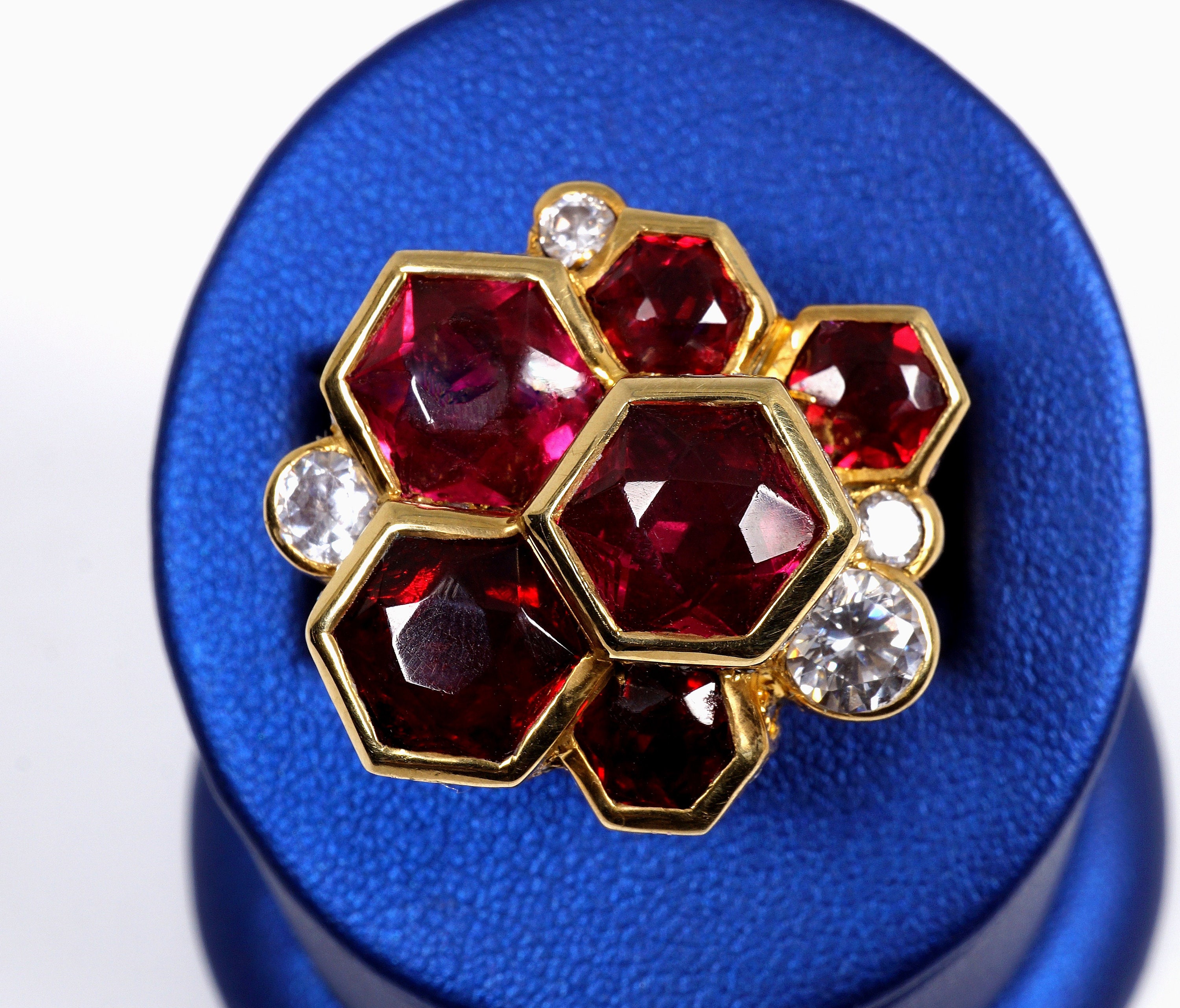 Oversize Ring Big Cocktail Ring Large Heavy Ring Art Deco Ring Multi ...