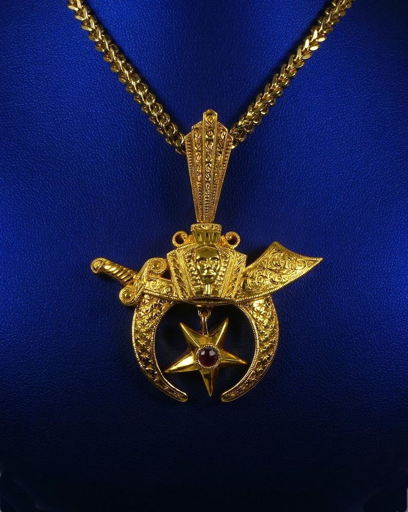 Masonic Pendant, Masonic Symbol, 14K Gold Pendant, Big, Heavy, Massive ...