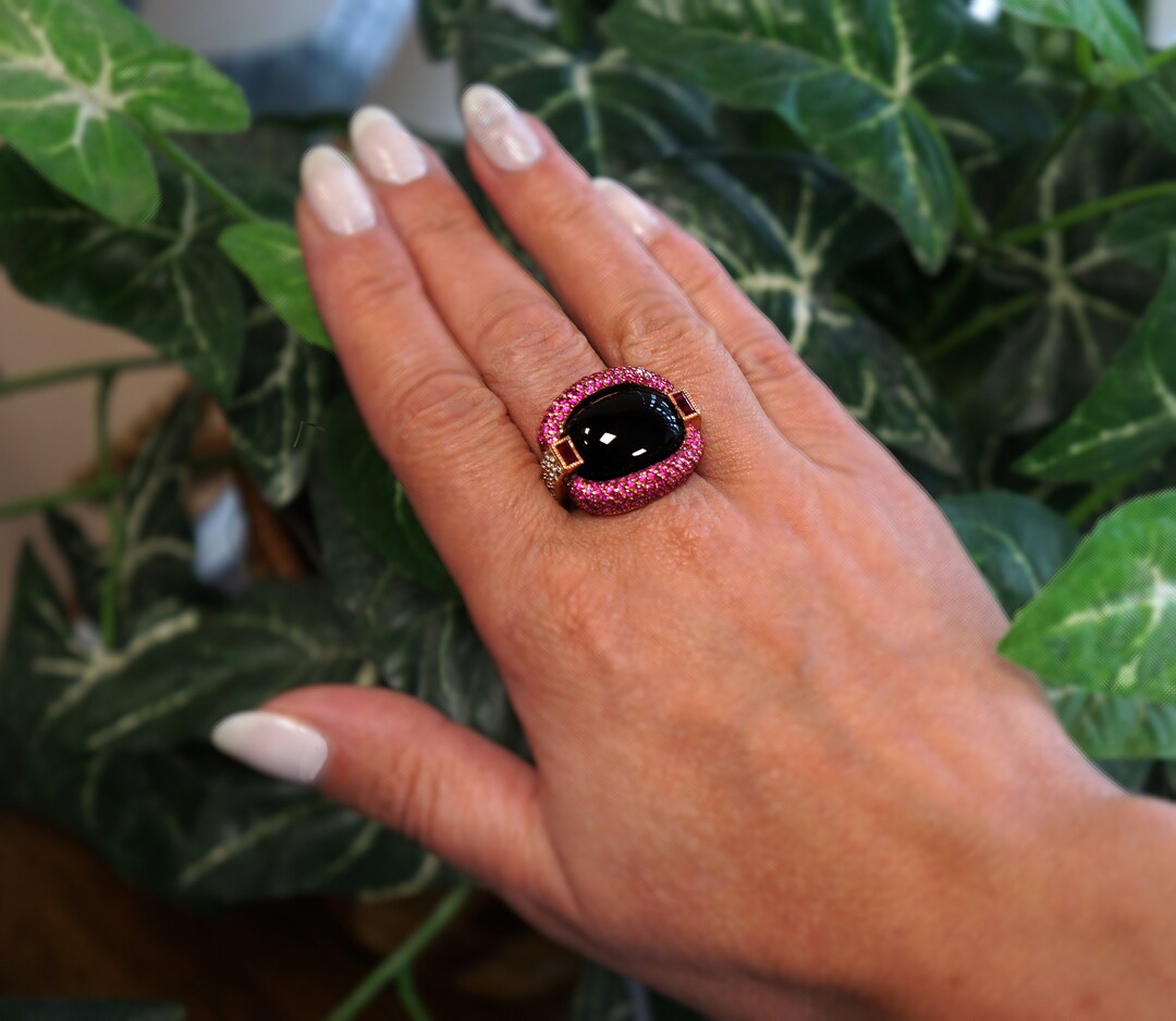 Oversize Gold Ring - Big Coctail-statement Ring – Large Heavy Ring ...