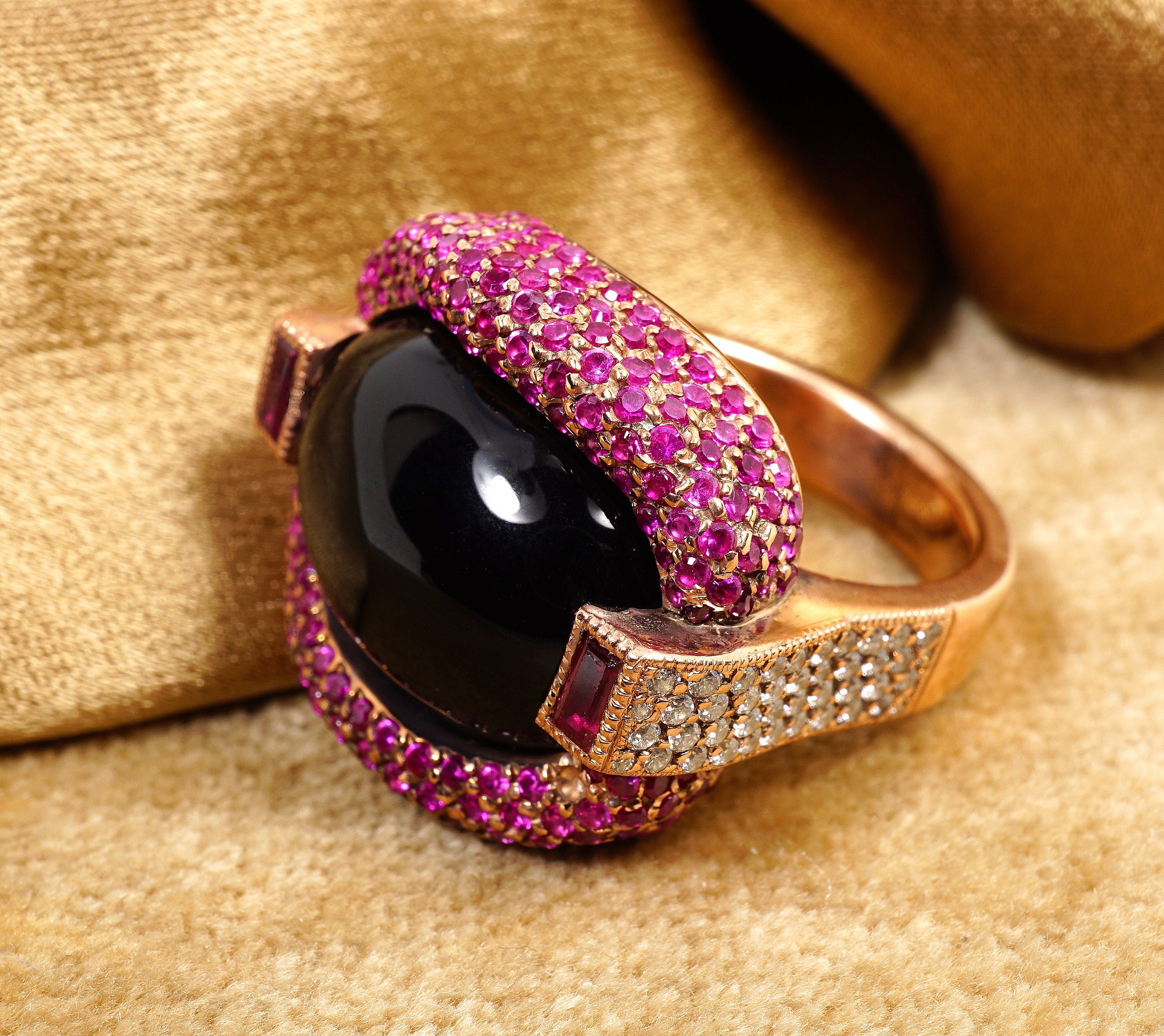 Oversize Gold Ring Big Coctail-statement Ring Large Heavy Ring Oval ...