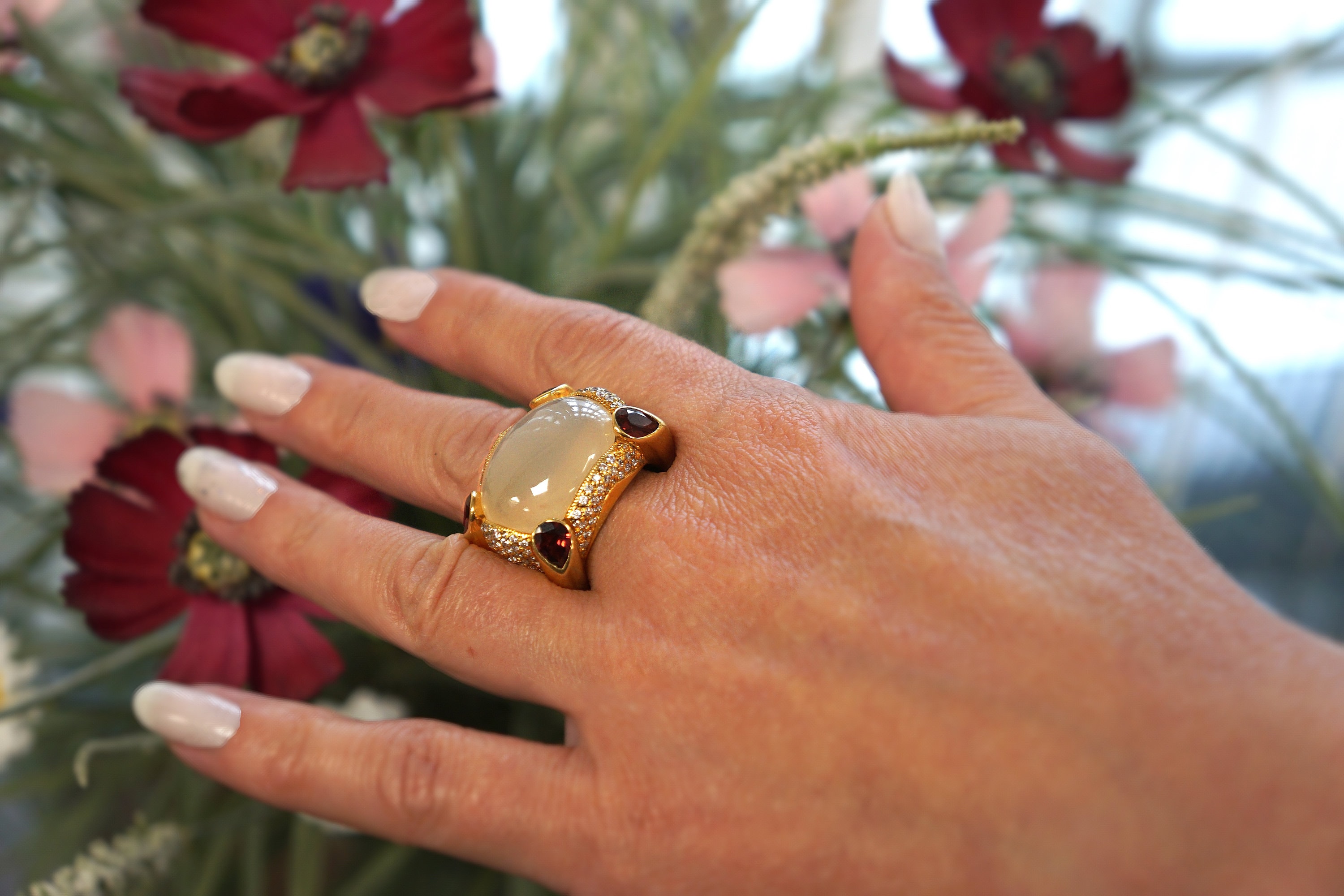 Oversized Ring - Big Cocktail Ring – Large Heavy Ring – Art Deco Ring ...