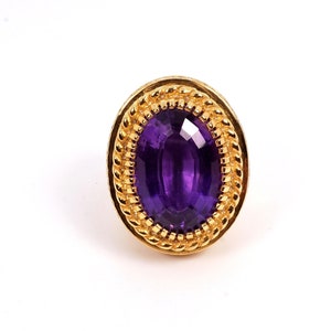 Oversize Ring – Very Big Ring – Large Heavy Ring – Gold-diamond Bishop ...