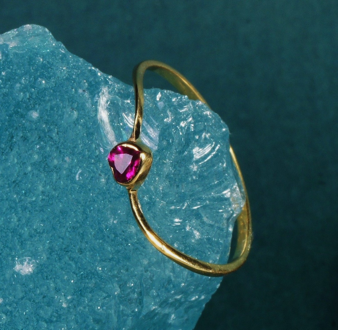 Stocking Ring 14K Gold 18K Gold Thin Gold Ring Small Gold Ring ...