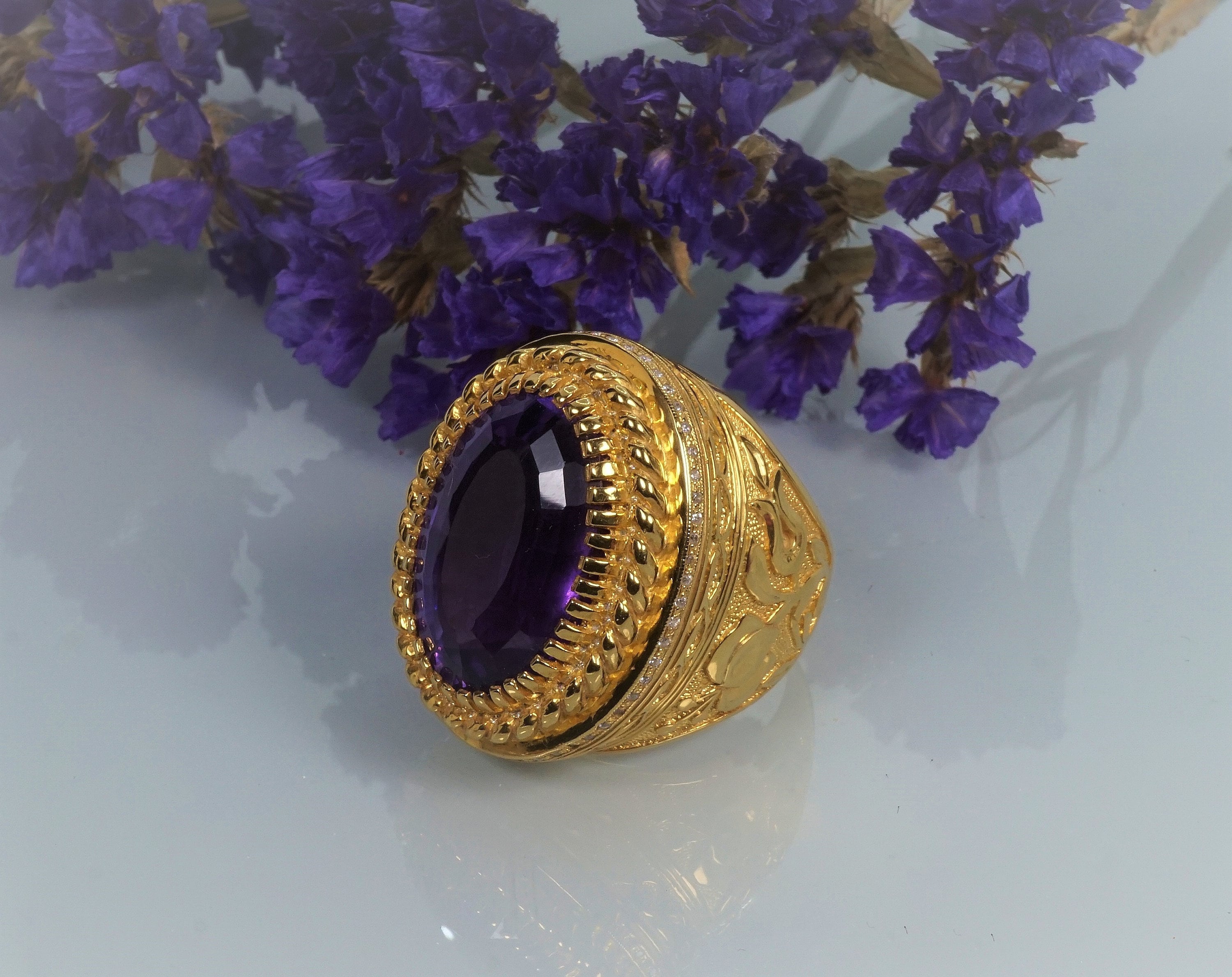 Oversize Ring Very Big Ring Large Heavy Ring - Etsy