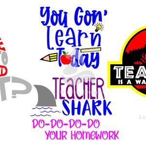 Teacher Svg Bundle, School Svg, Teacher Quote Svg, Teacher Life Svg ...