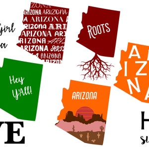 Arizona State SVG / Cut File / Cricut / Clip Art / Commercial - Etsy