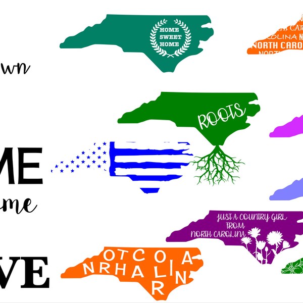 North Carolina Decal - Etsy
