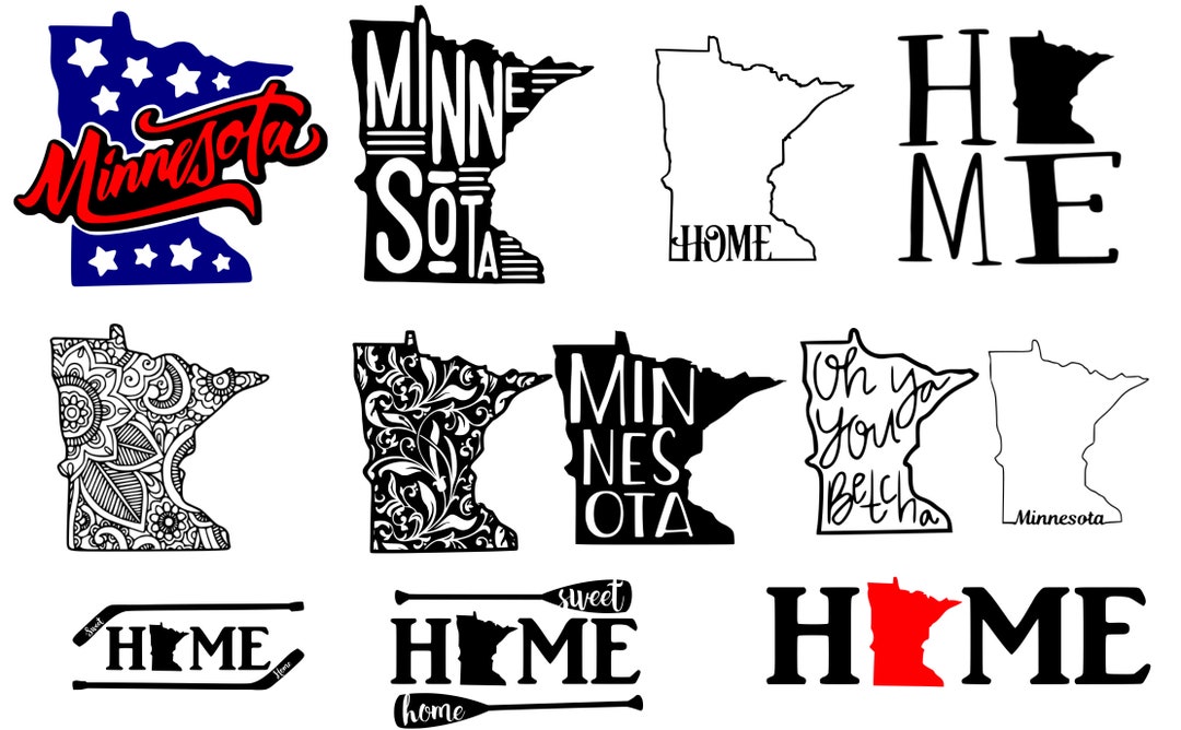 Minnesota State SVG Bundle SVG Cut Files Commercial Use - Etsy UK