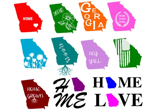 Georgia State SVG / Cut File / Cricut / Clip Art / Commercial - Etsy