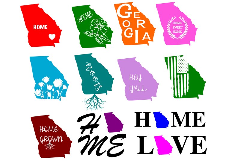 Georgia State SVG / Cut File / Cricut / Clip Art / Commercial - Etsy
