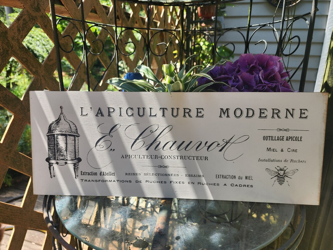 Vintage French Beekeeper Apiary Sign Engraved 7 X 18 3/4 - Etsy
