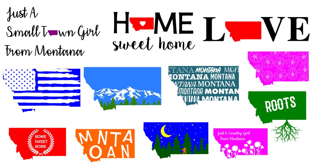 Montana State SVG / Cut File / Cricut / Clip Art / Commercial Use ...