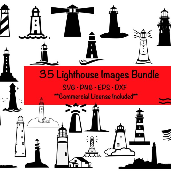 Lighthouse Svg - Etsy