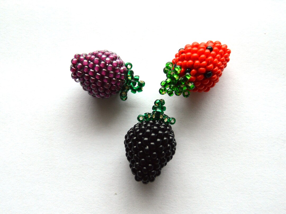Strawberry Fruit Beads Charms Blackberry Wholesale Beads /beaded ...