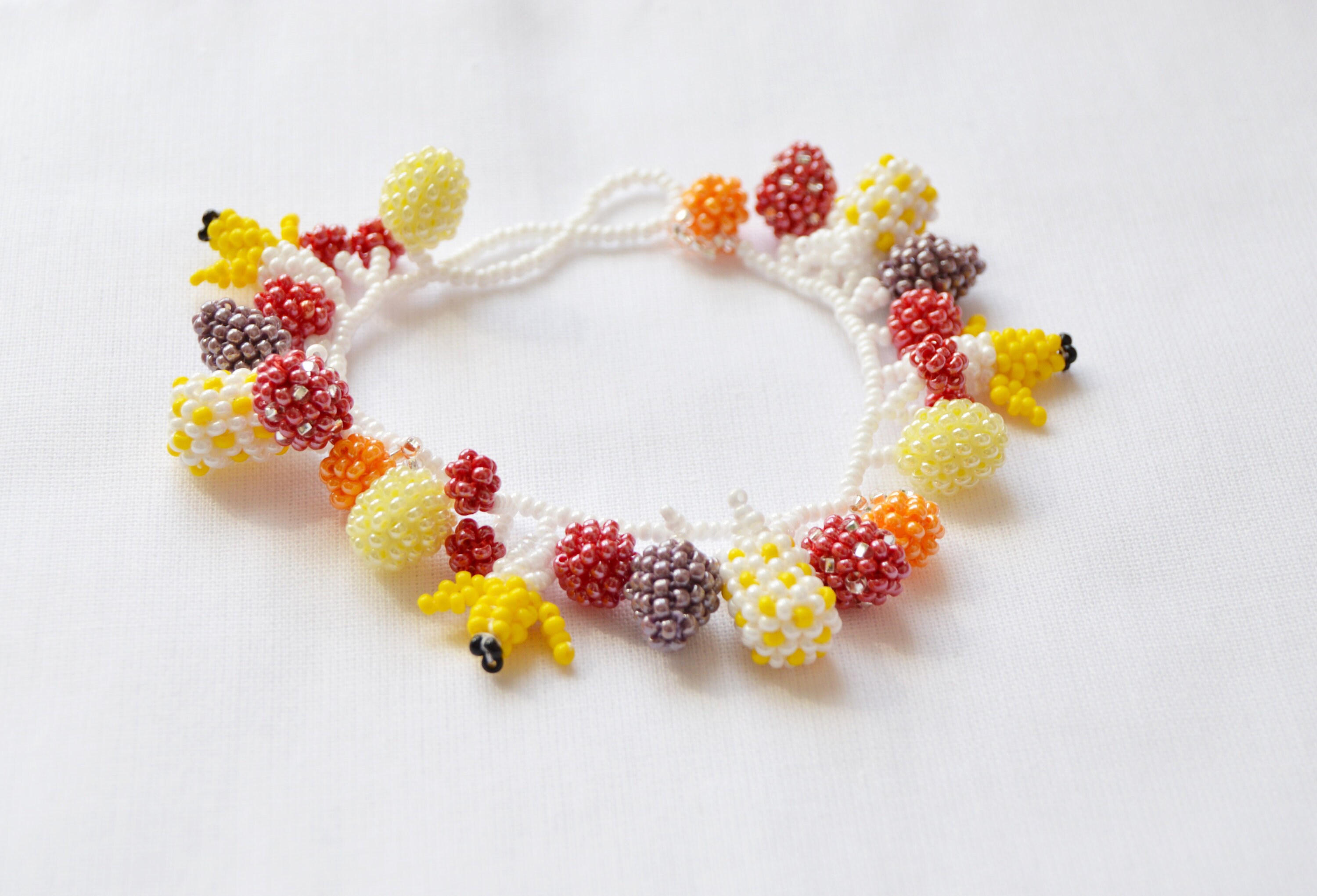 Fruit Beaded Bracelet for Women With Charms Fruit Jewelrytutti Frutti ...