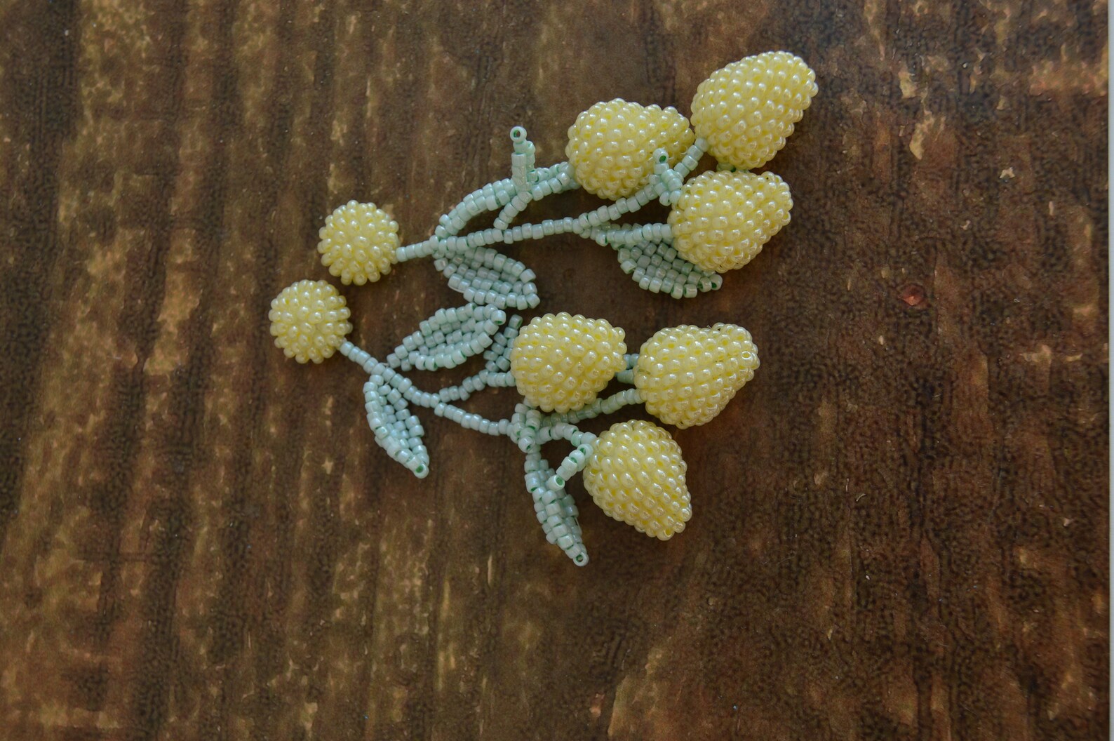 Strawberry Earrings/ Beaded Dangle Earrings/tropical Fun - Etsy