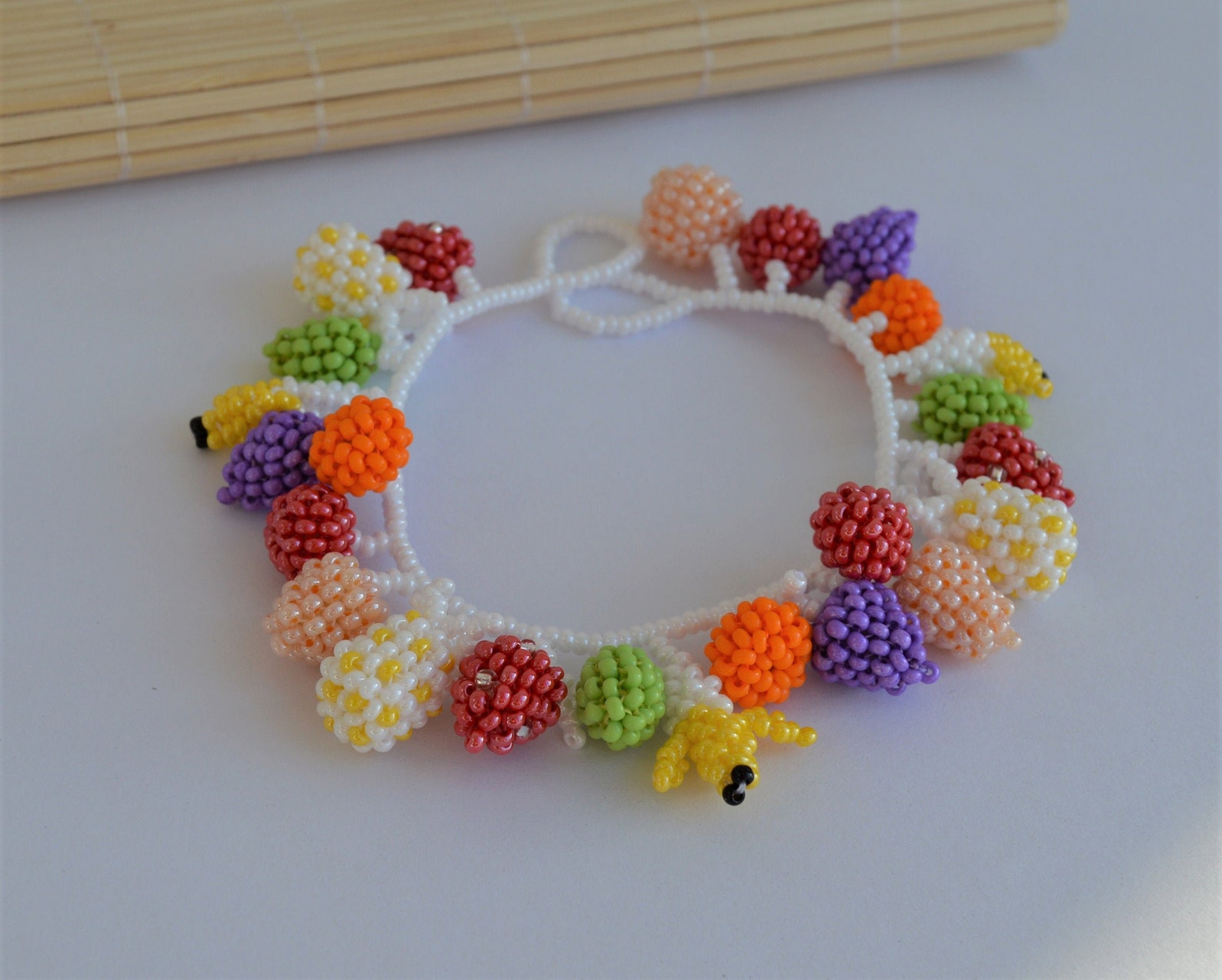 Fruit Beaded Bracelet for Women With Charms Fruit Jewelrytutti Frutti ...