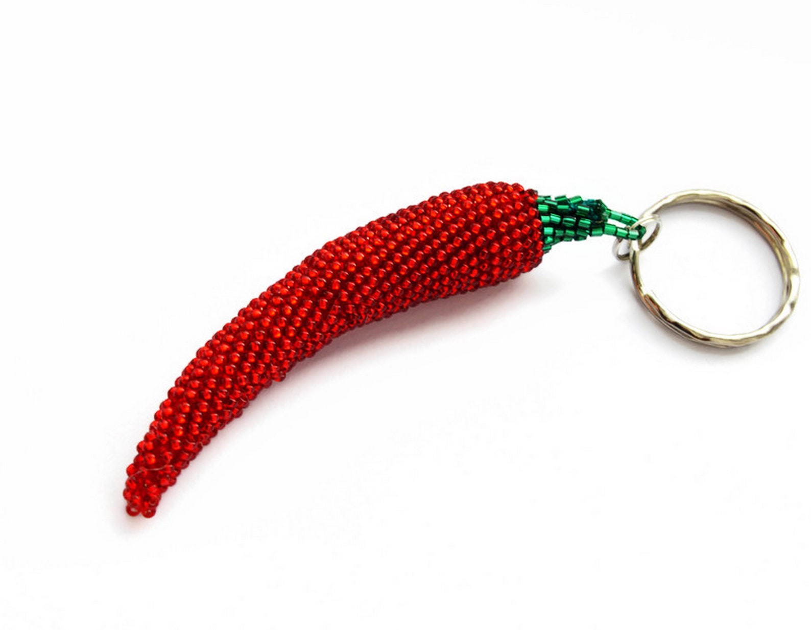 Beaded Chili Pepper Keychain for Women Gift/ Car Accessories for Womens ...