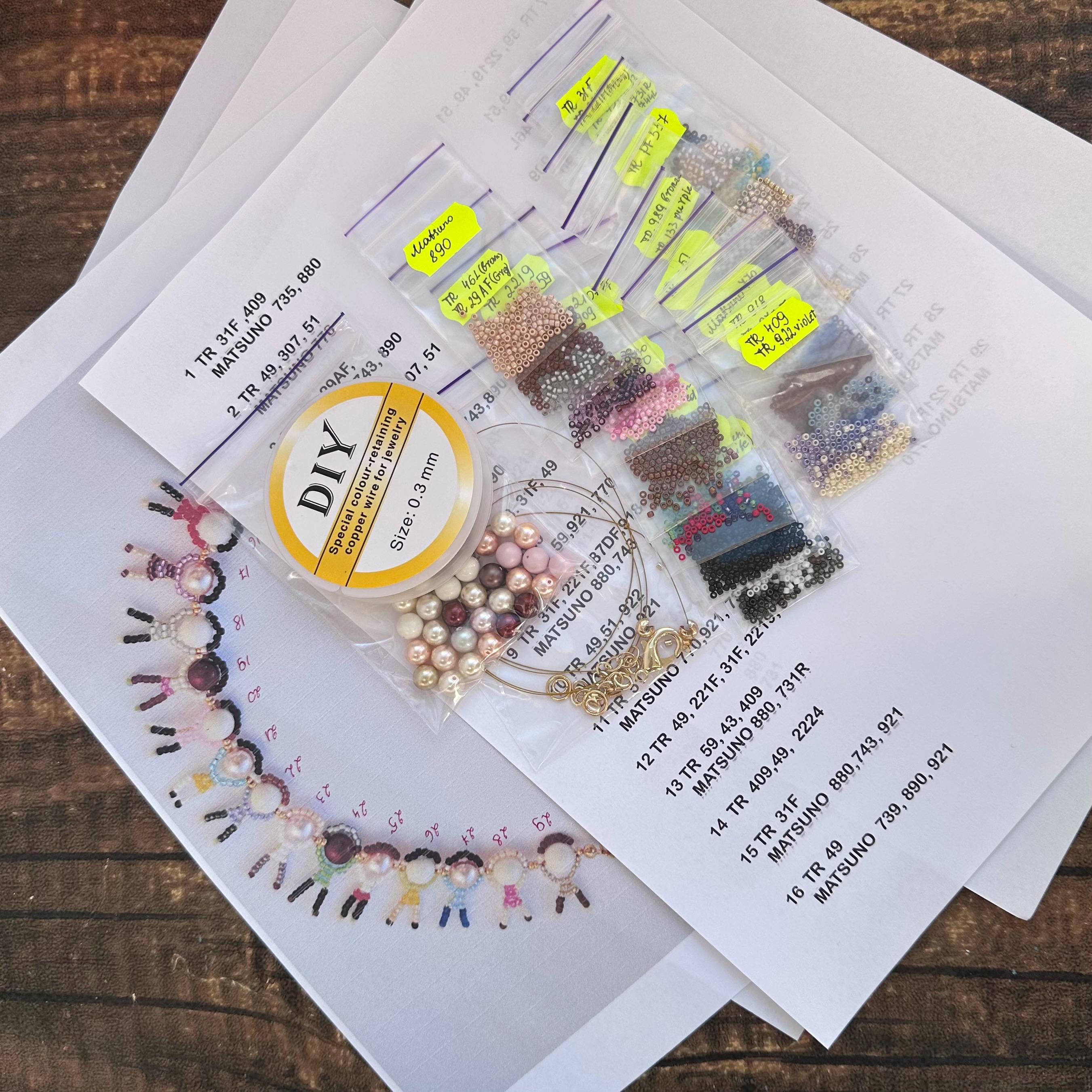 KIT to Make Beads People Body Union Choker Necklace Tutorial /pattern ...