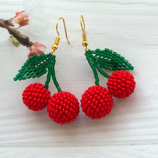 Beaded Earrings - Etsy