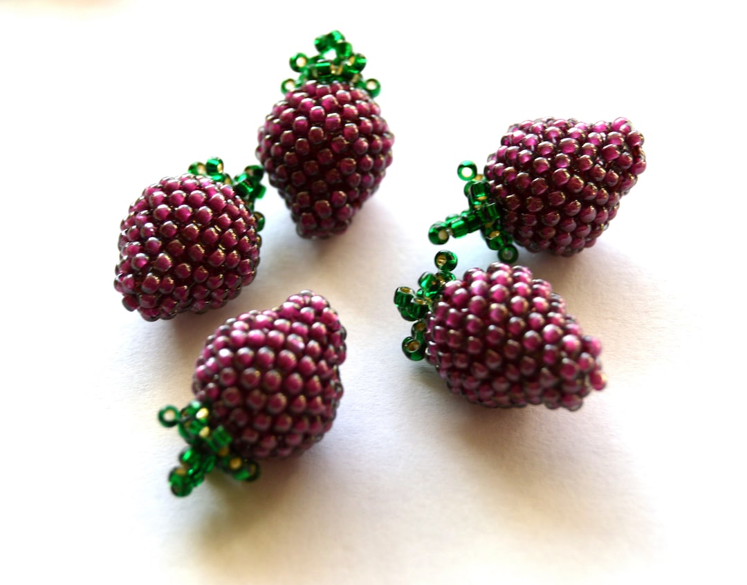 Strawberry Fruit Beads Blackberry Charms Wholesale Beads /beaded ...