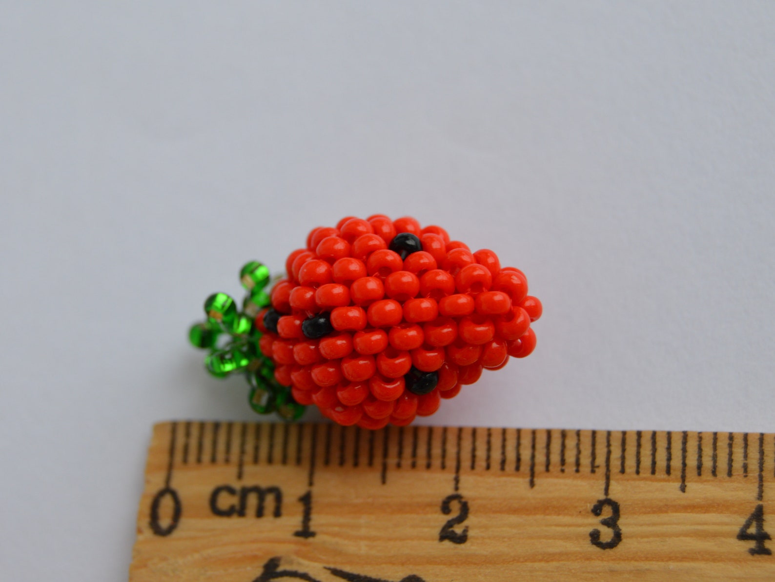 Red Strawberry Fruit Beads Charms Wholesale beads /Beaded | Etsy