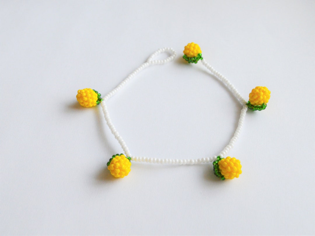 Beaded Lemon Fruit Bracelet Charms Jewelry Friendship Bracelets for ...