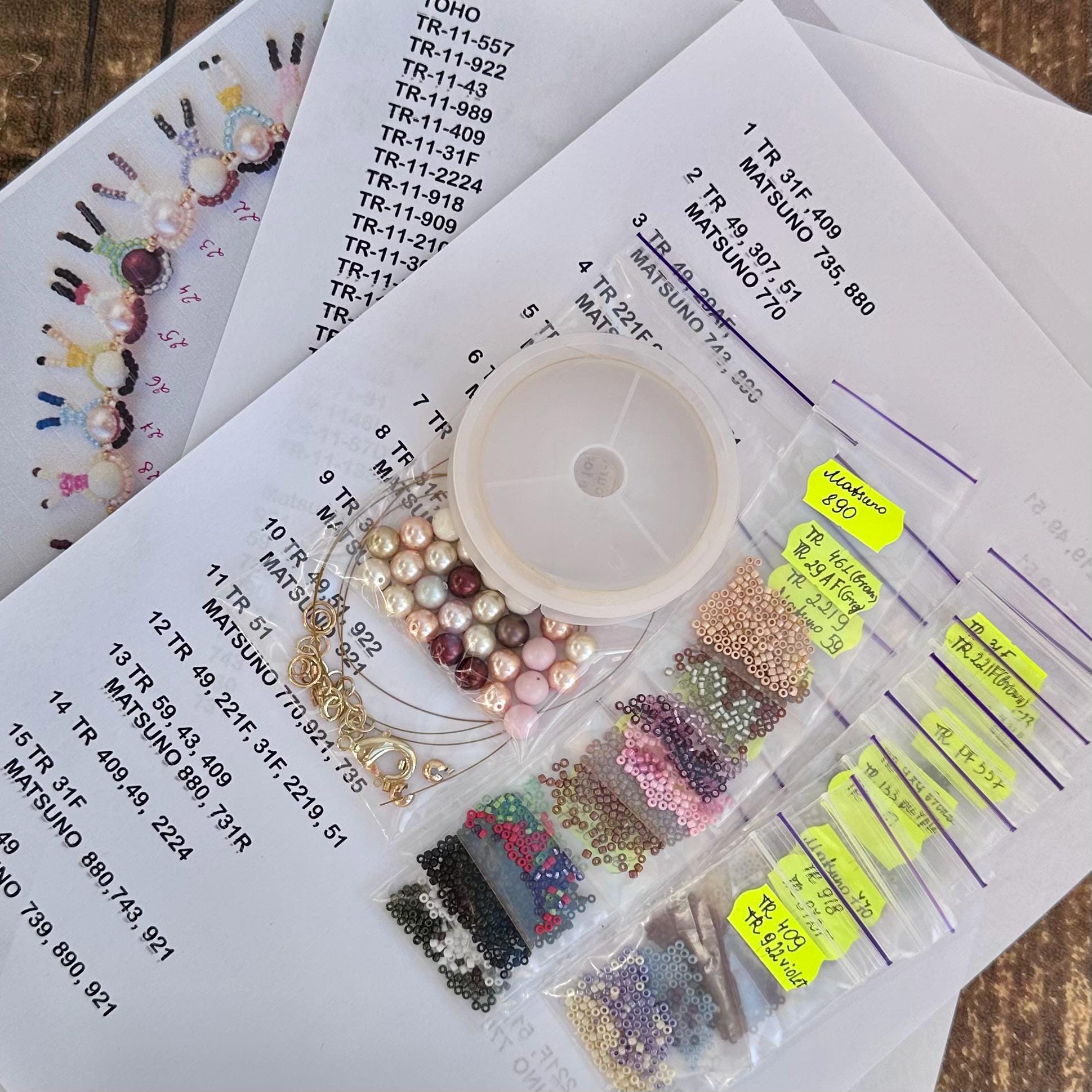 KIT to Make Beads People Body Union Choker Necklace Tutorial /pattern ...