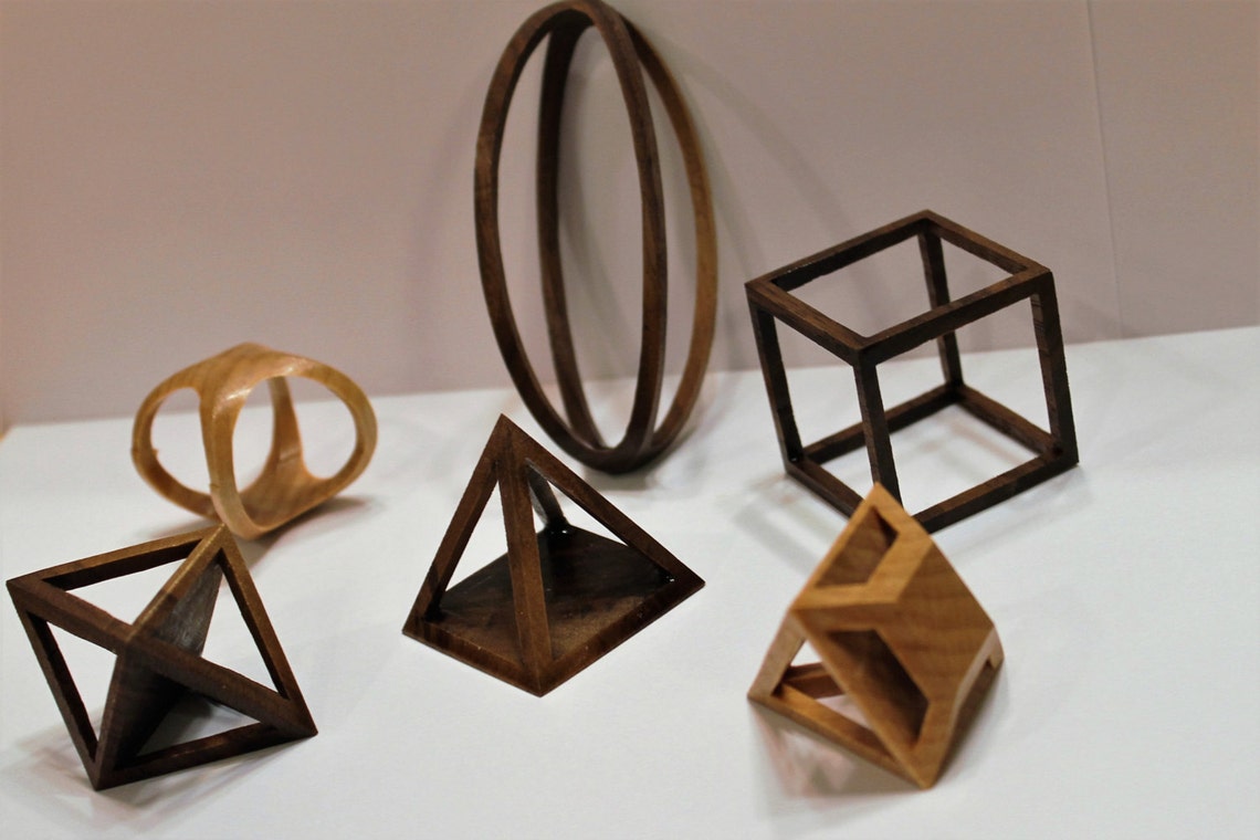 Scroll Saw Pattern: 3D Geometric Shapes - Etsy