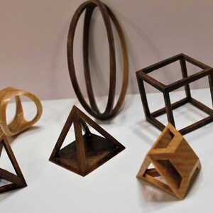 Scroll Saw Pattern: 3D Geometric Shapes - Etsy