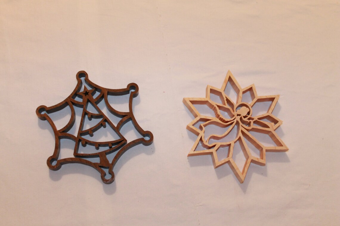 Scroll Saw Pattern- Christmas Ornaments, Snowflakes Package - Etsy